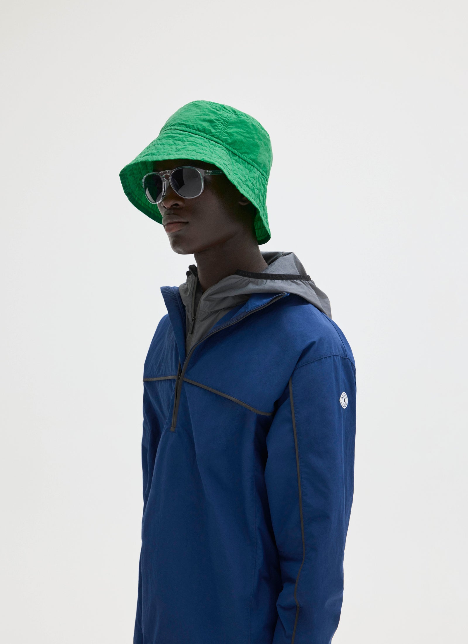 Recycled Half Zip Shell, Navy – District Vision
